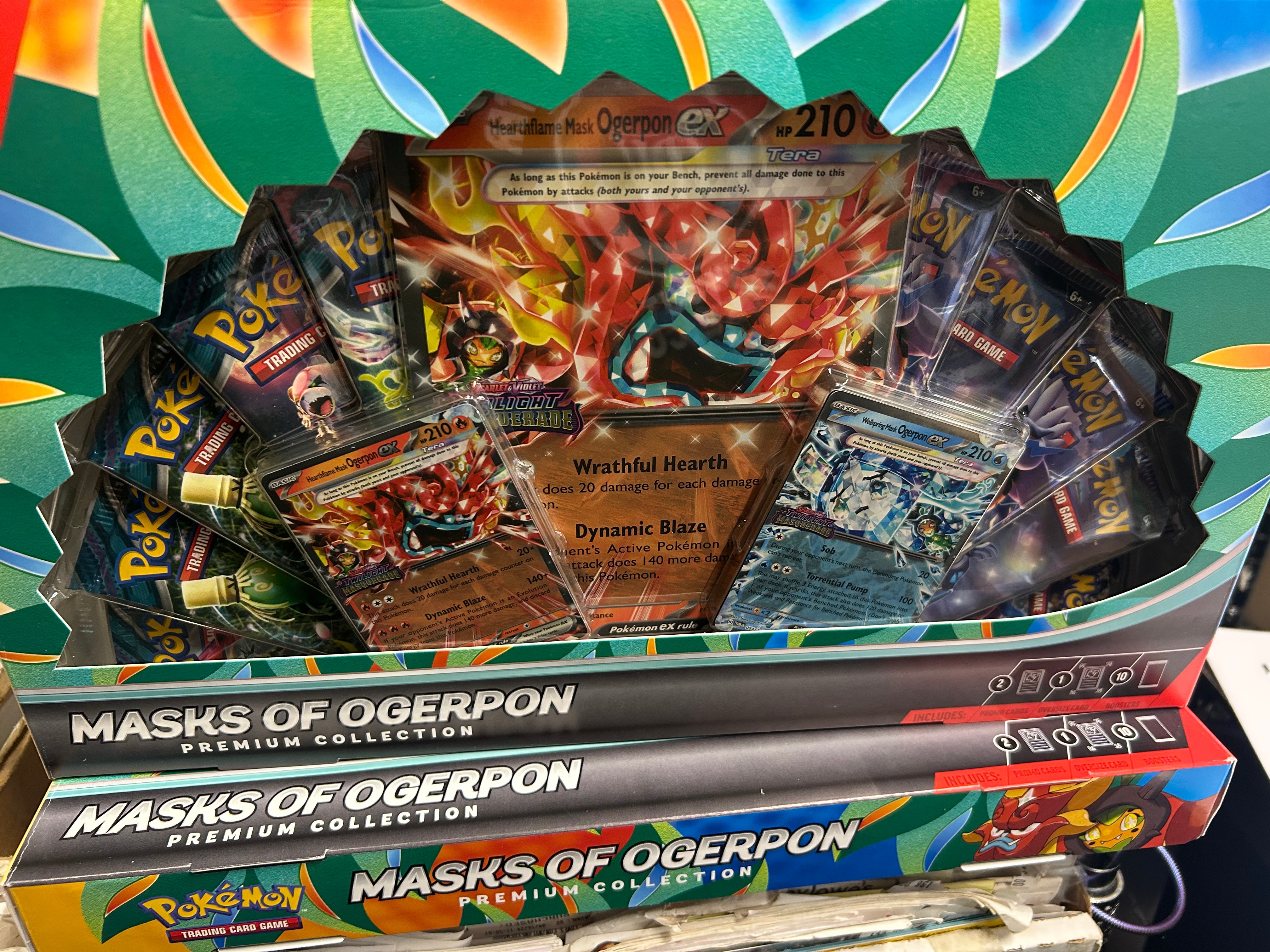 MASKS OF OGERPON PREMIUM COLLECTION. 10 PACKS – TPV POKE CENTER